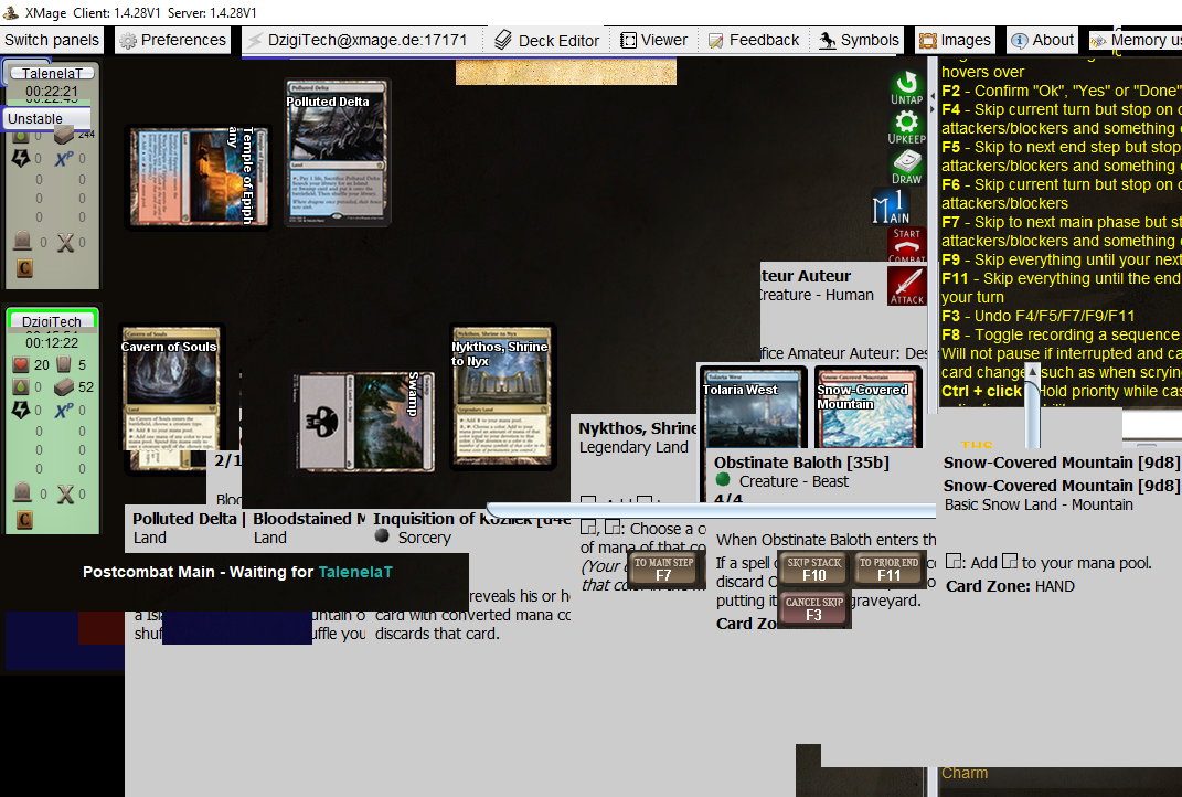 Cards not showing properly and screen is all messed up · Issue #4716 · magefree/mage · GitHub