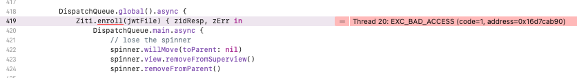 Ziti Mobile Edge crashes · Issue #193 · openziti/ziti-sdk-swift · GitHub Ziti Mobile Edge crashes · Issue #193 · openziti/ziti-sdk-swift · GitHub