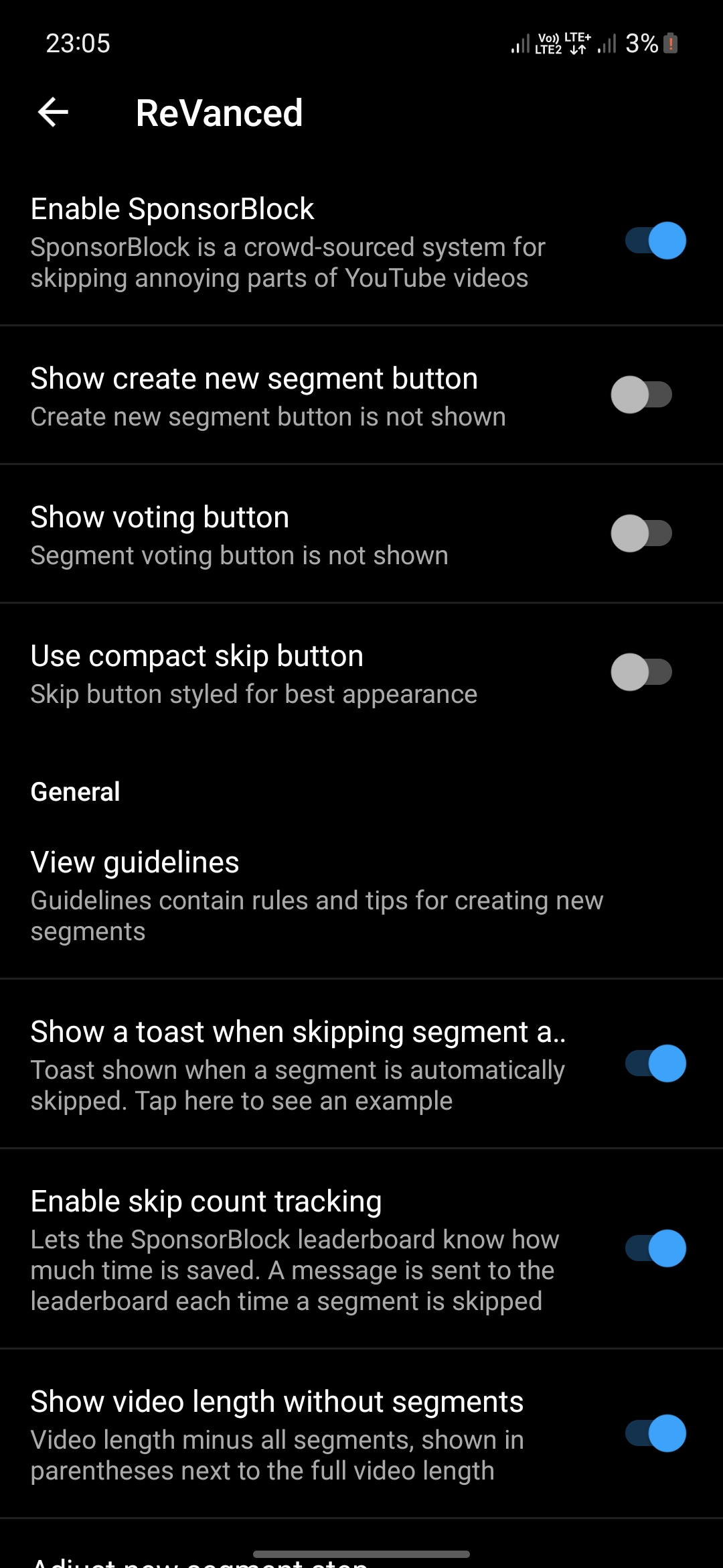 feat(YouTube - SponsorBlock): change default for "skip count tracking" to disabled · Issue #1110 ...