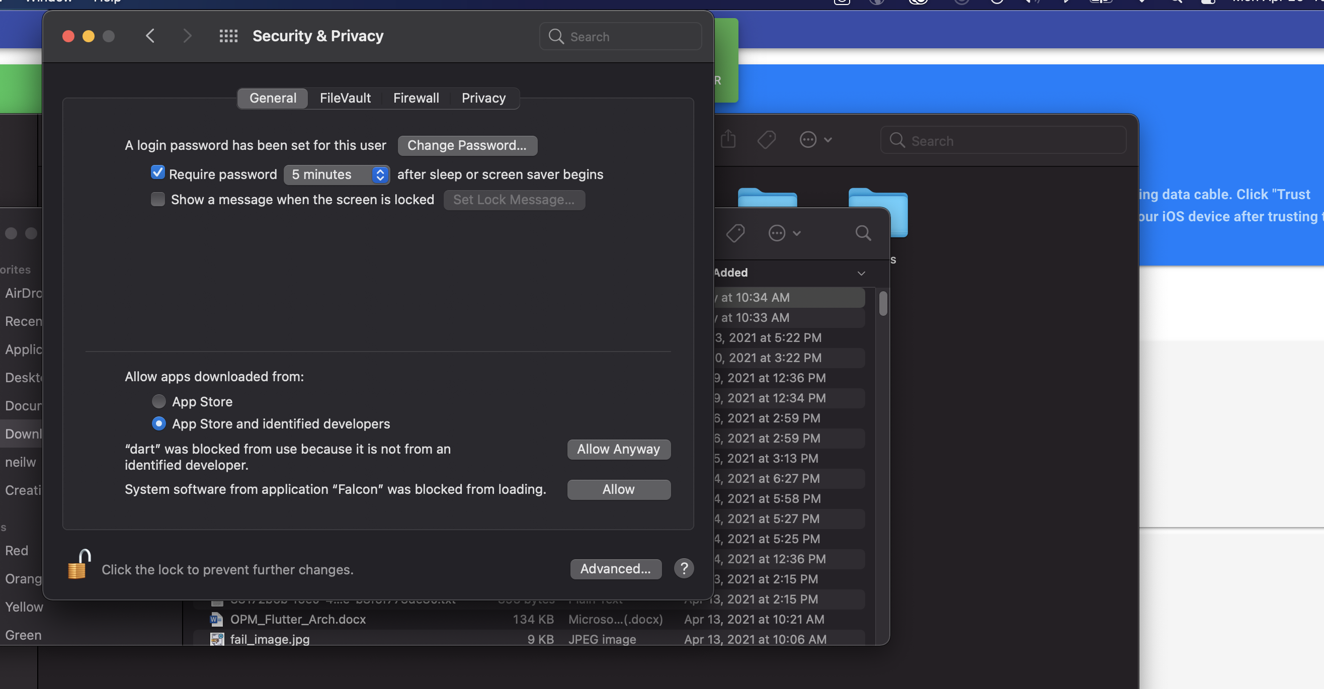 [Mac] Flutter `stable 2.0.5` zip download shows dart "unidentified developer" warning · Issue ...