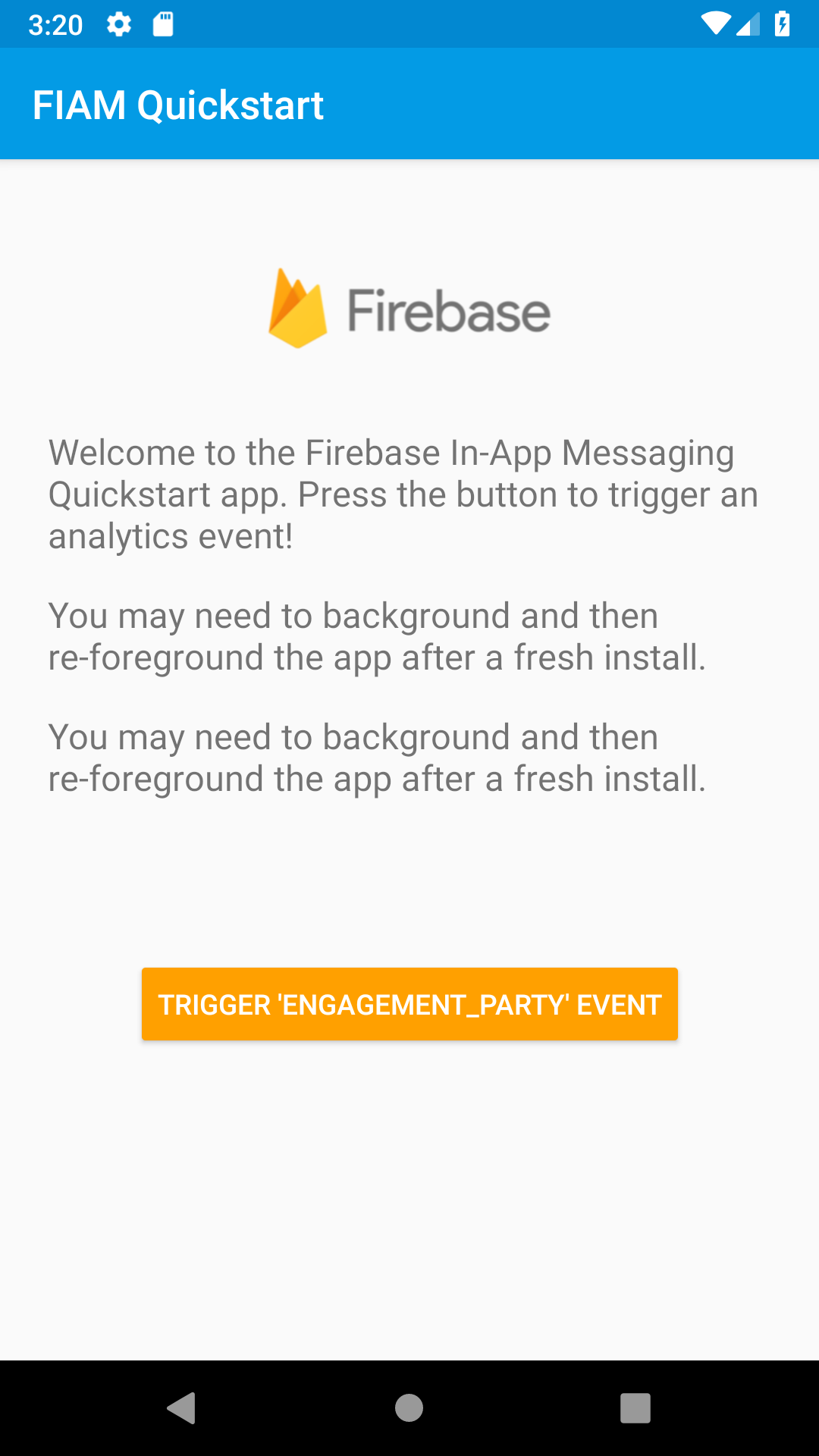 super low priority: FIAM quickstart: duplicate textview in activity_main · Issue #722 · firebase ...