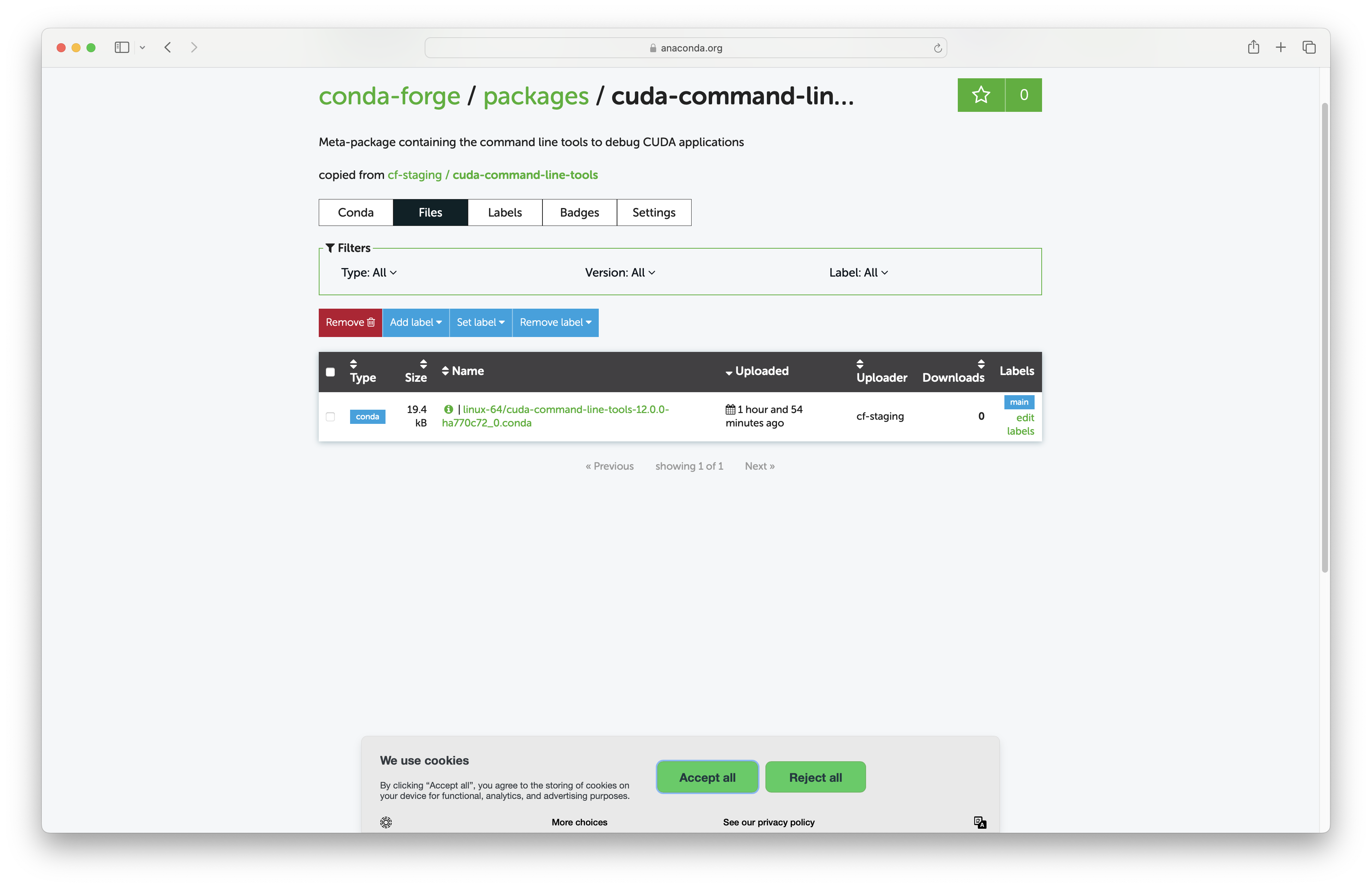 Missing packages on CDN (2hrs after upload) · Issue #836 · conda/infrastructure · GitHub
