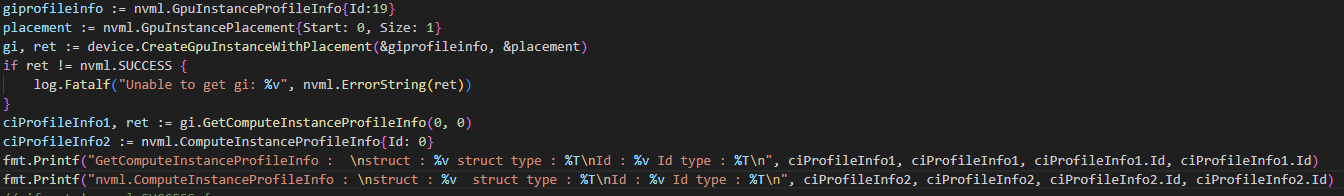 CreateComputeInstance() shows “Not Supported” · Issue #65 · NVIDIA/go-nvml · GitHub