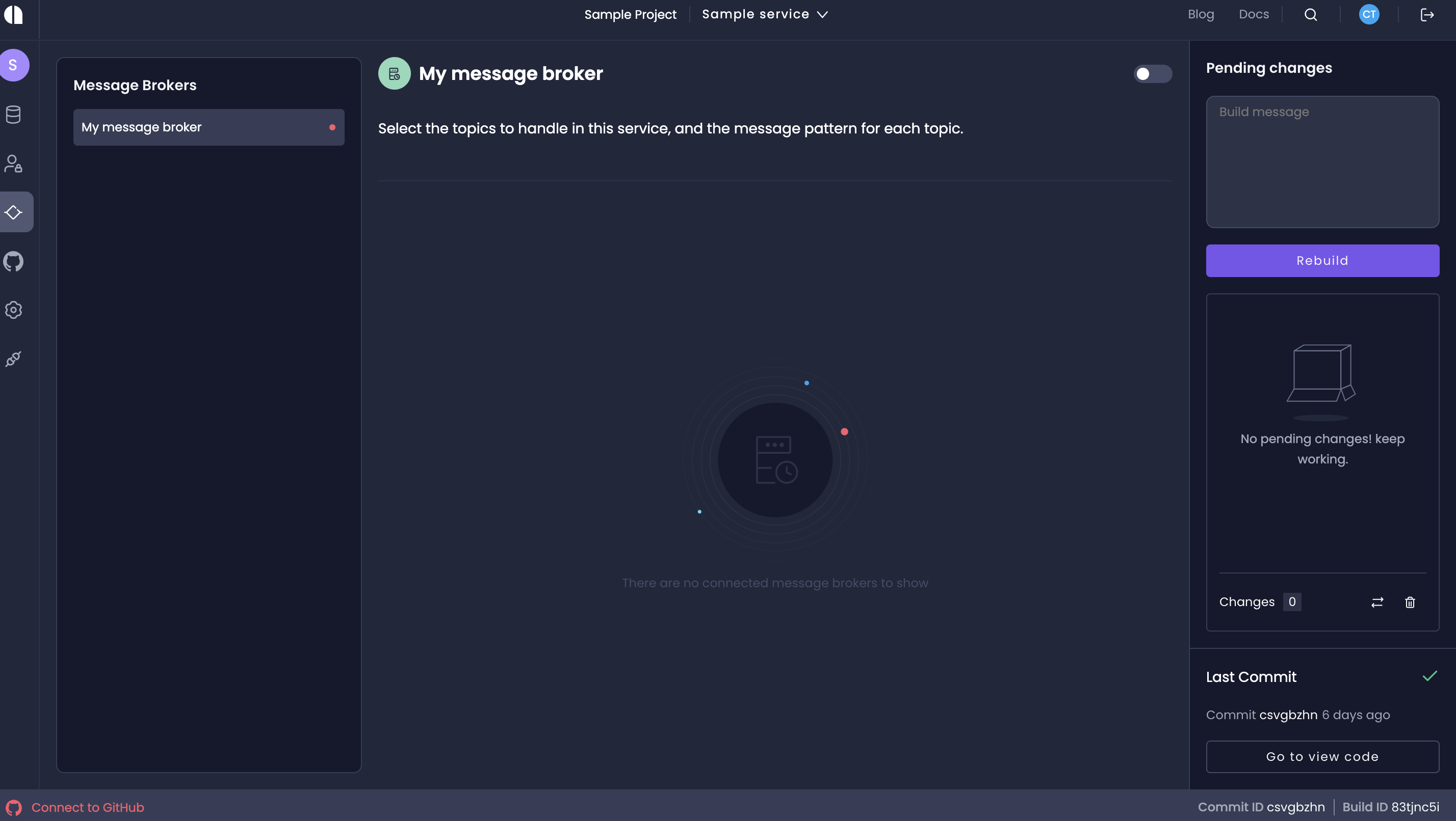 🐛 Bug Report Message Broker Page Missing The Empty State · Issue 7707