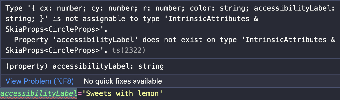 Canvas is not accessible for people with disabilities · Issue #1678 · Shopify/react-native-skia ...