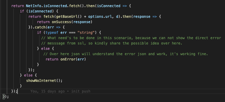 Error handling for string type · Issue #83 · MaxToyberman/react-native-ssl-pinning · GitHub