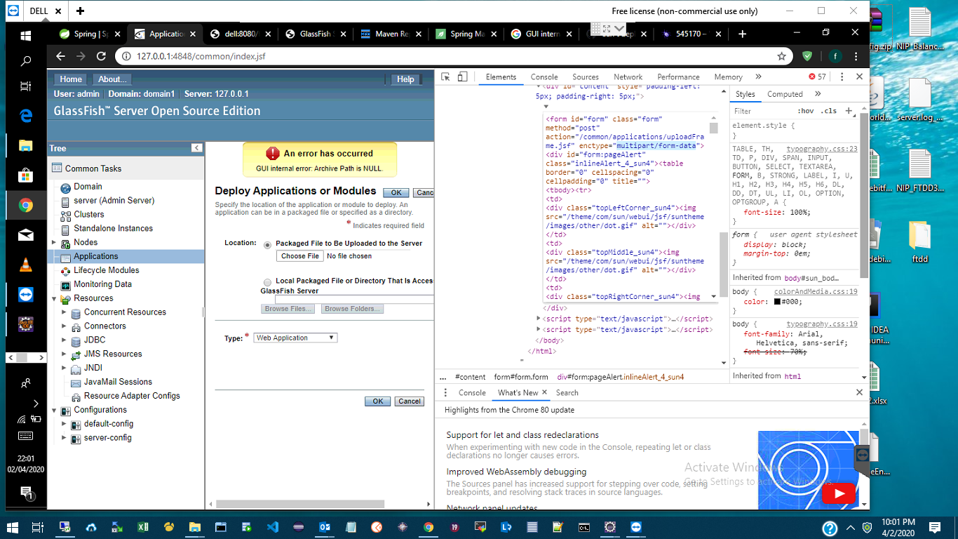 Can´t deploy applications from Web Console [deploy origPath is NULL] · Issue #22739 · eclipse ...