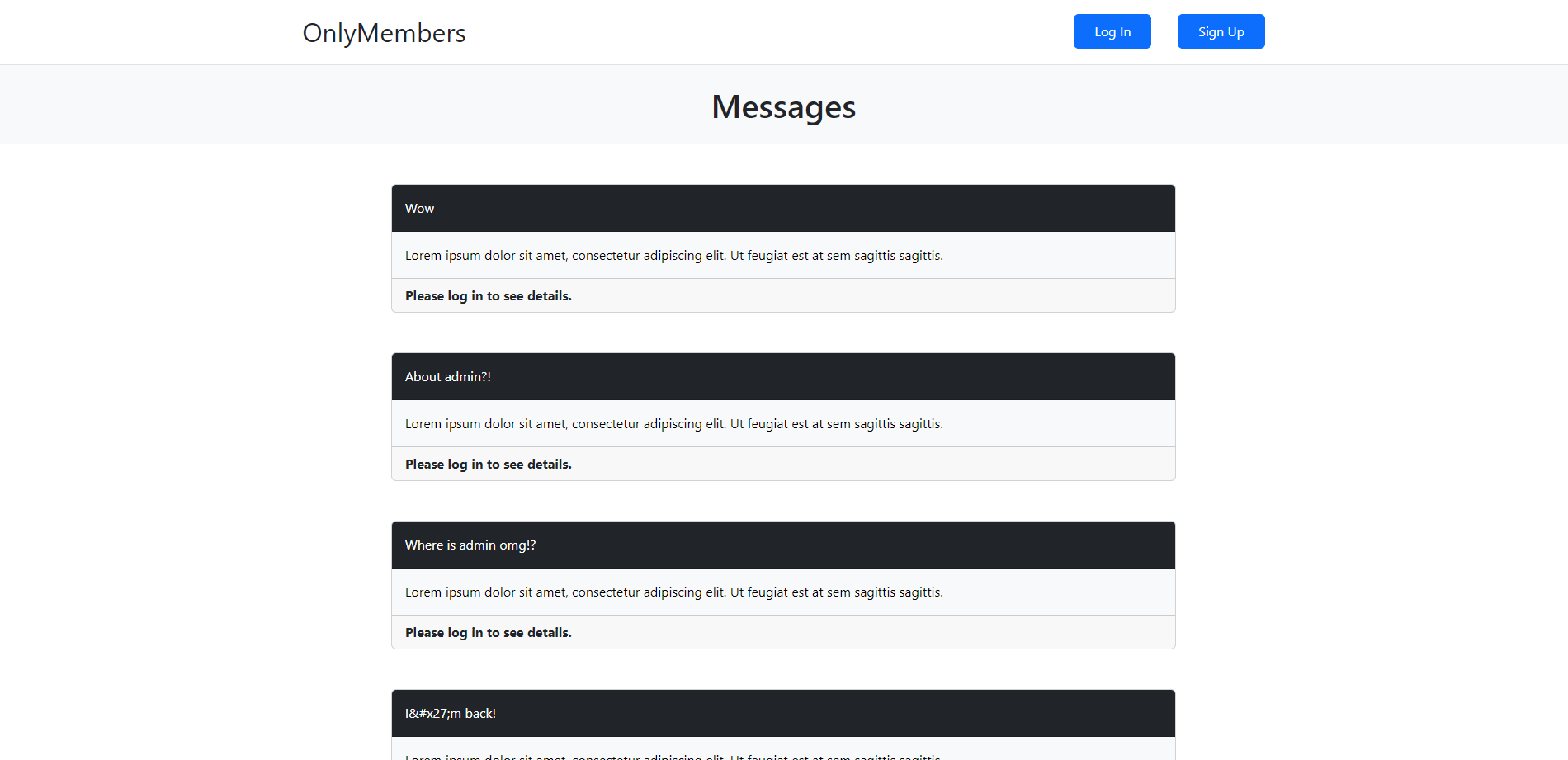 GitHub - uguryilmazdev/onlyMembers: OnlyMembers is a simple, user ...