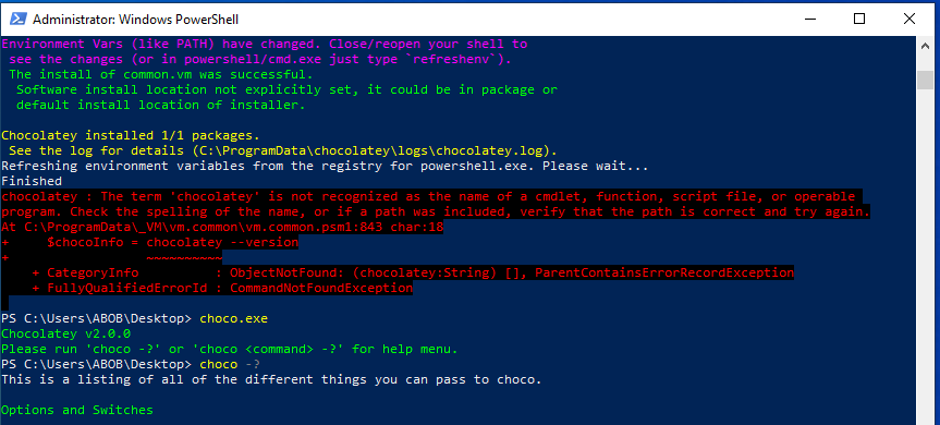 Installation Error with chocolatey command · Issue #459 · mandiant/flare-vm · GitHub