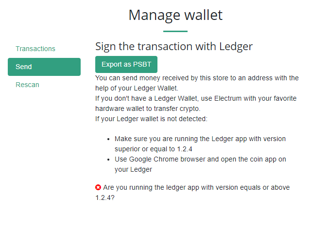 [Feature] Basic PSBT support for sending · Issue #778 · btcpayserver ...