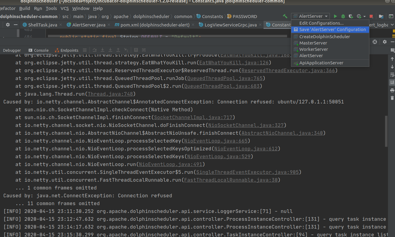 when i click the log buttuon,the console throw the exception..... · Issue #2438 · apache ...