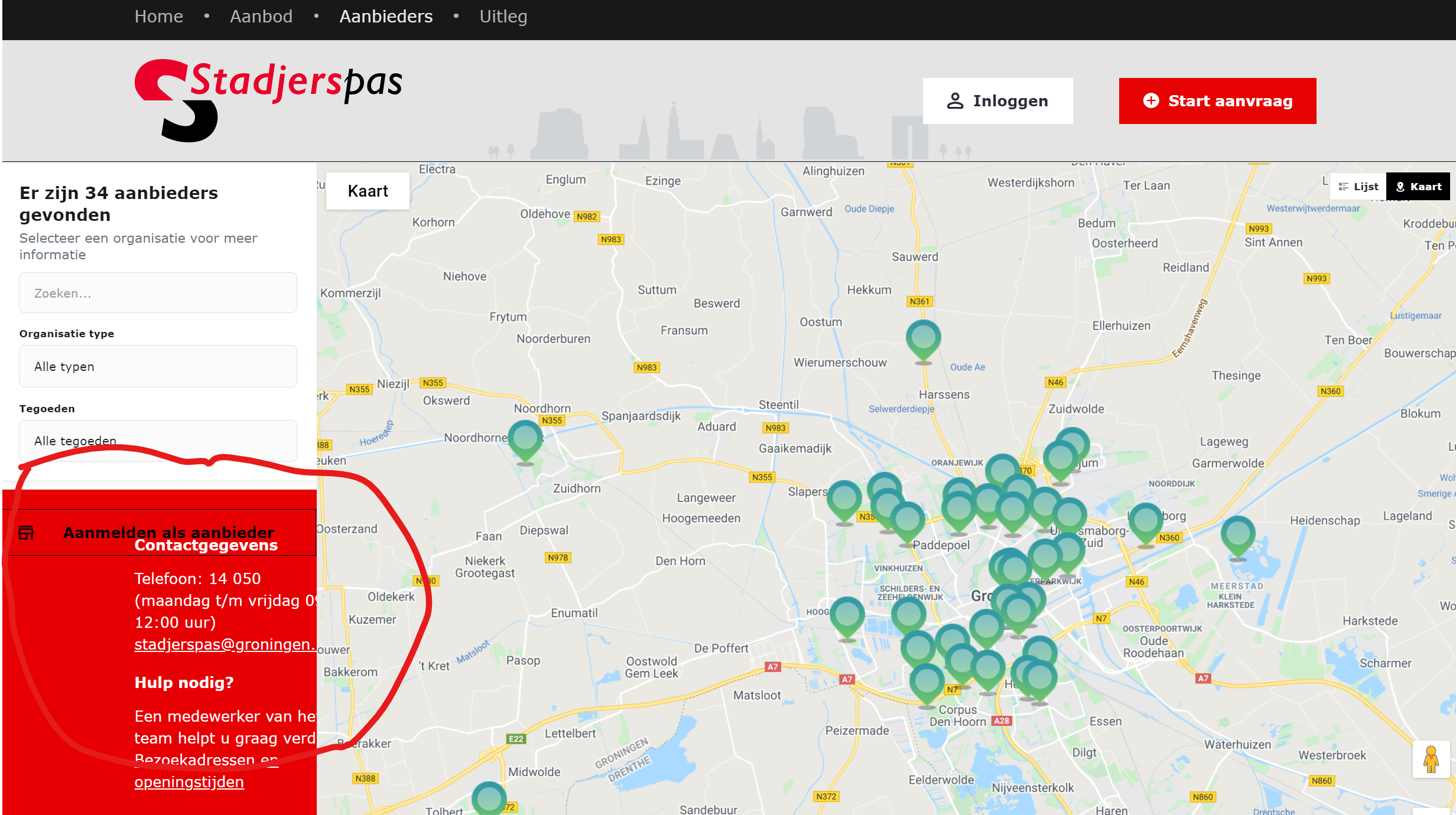 Webshop: provider map shows footer below content · Issue #2106 ...