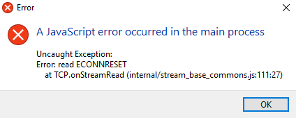TCP Connection Stream destroyed · Issue #180 · asticode/go-astilectron · GitHub