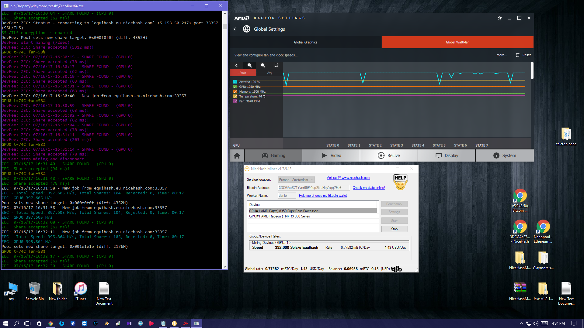 Shares not getting submitted on AMD · Issue #75 · nicehash/NiceHashMiner-Archived · GitHub