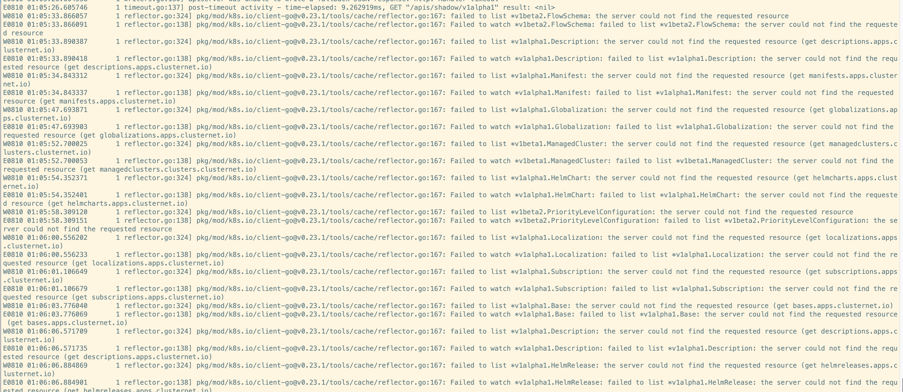 `kubectl get clsrr` the server doesn't have a resource type "clsrr" · Issue #446 · clusternet ...