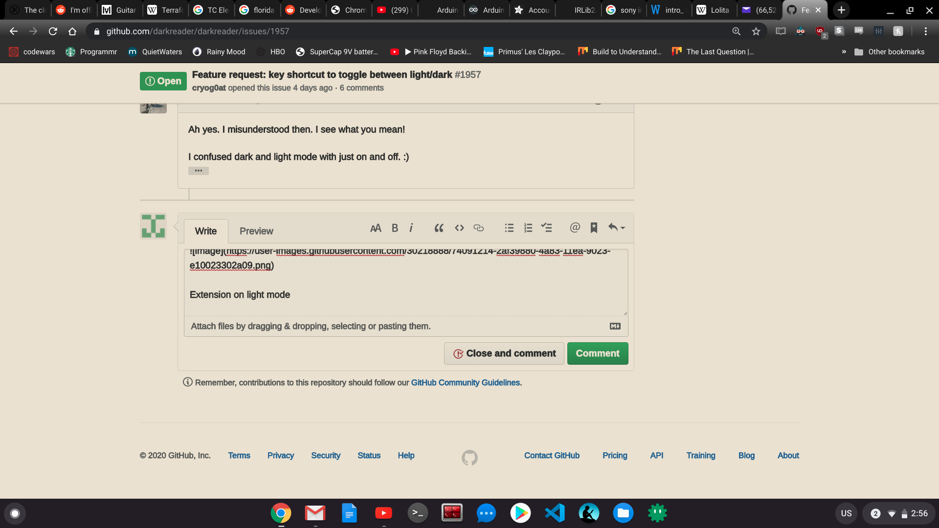 [Feature request] key shortcut to toggle between light/dark · Issue #1957 · darkreader ...