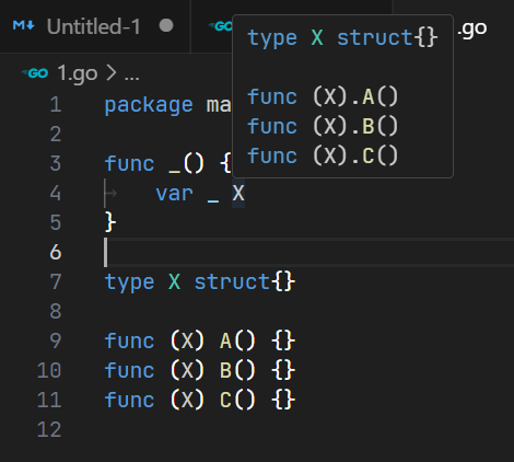 x/tools/gopls: consider the methods list at the end of the hover · Issue #56331 · golang/go · GitHub
