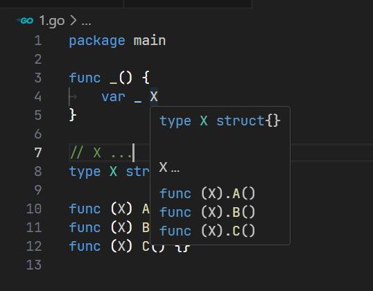 x/tools/gopls: consider the methods list at the end of the hover · Issue #56331 · golang/go · GitHub