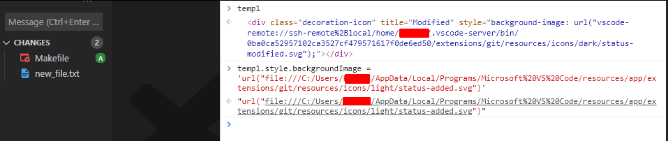Missing git file status icons · Issue #2703 · microsoft/vscode-remote-release · GitHub