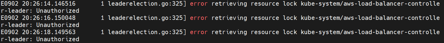 leaderelection.go:330] error retrieving resource lock ingress-nginx ...