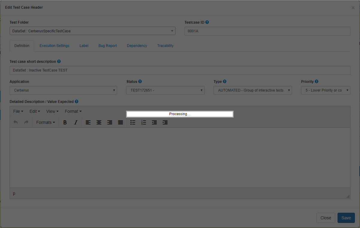 Can T Save Testcase Header From Script Page · Issue 2020 · Cerberustesting Cerberus Core · Github