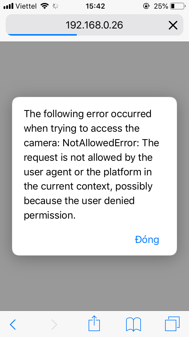 Safari: Don't ask to allow access camera. · Issue #136 · JodusNodus/react-qr-reader · GitHub