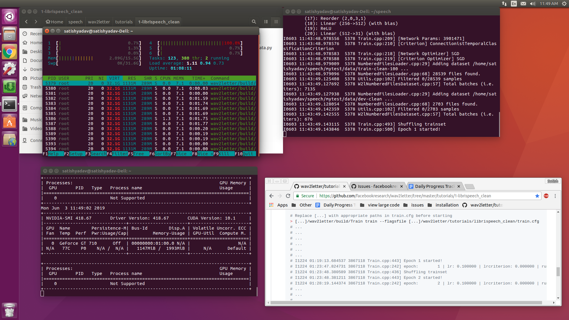 Train error [Segmentation fault] · Issue #310 · flashlight/wav2letter ...