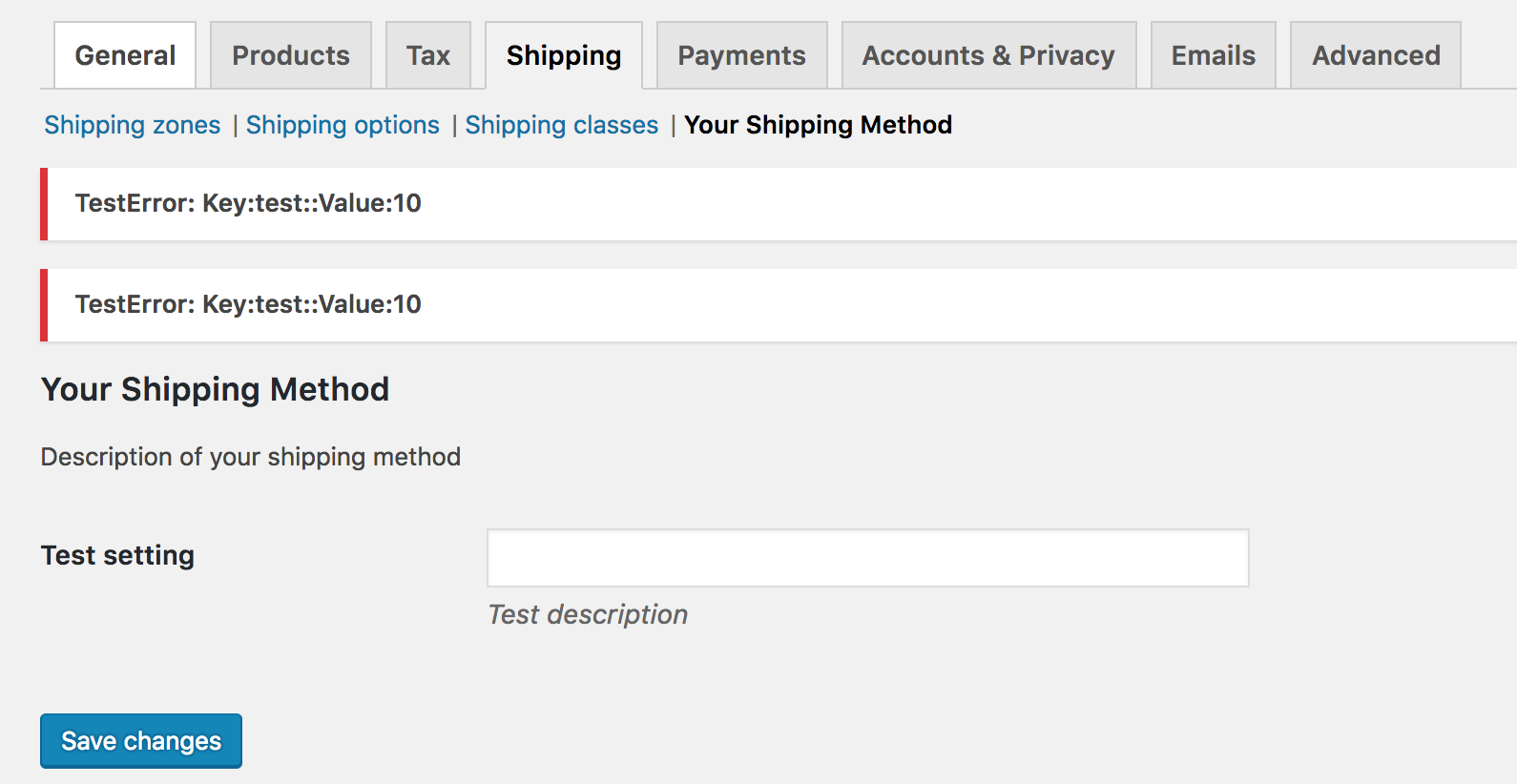 Shipping API: Setting Validation not working · Issue #21484 ...