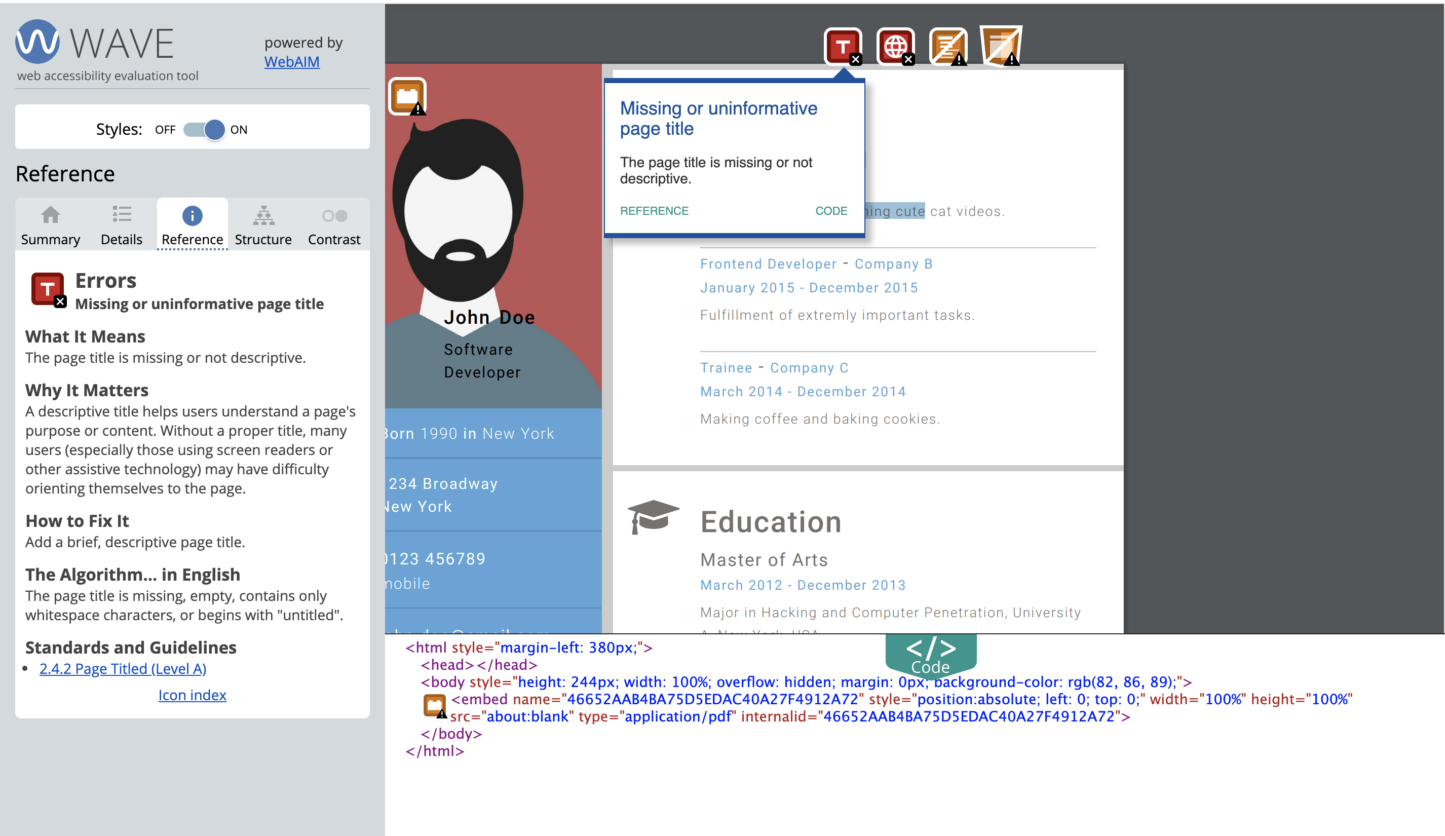 Document Title And Language Missing From Resultant Pdf · Issue 591 · Danfickle Openhtmltopdf