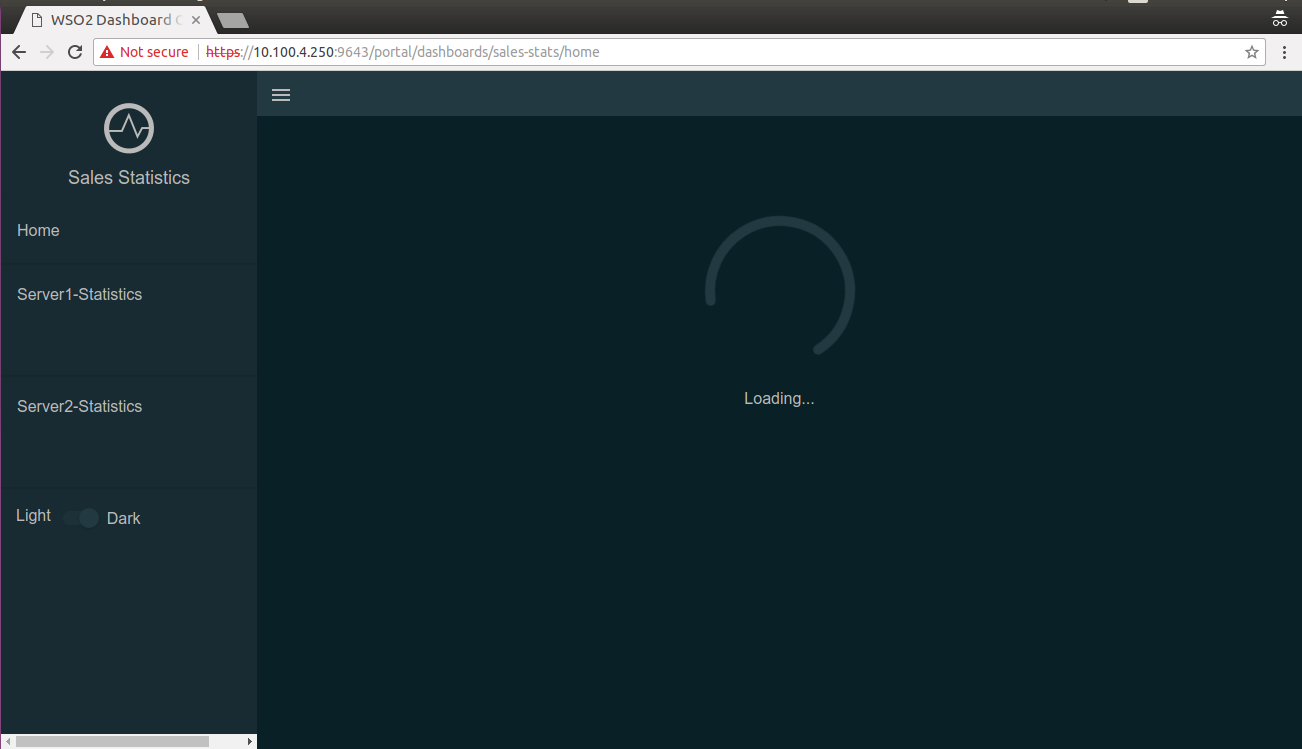 When viewing dashboard, the corresponding page is not highlighted ...