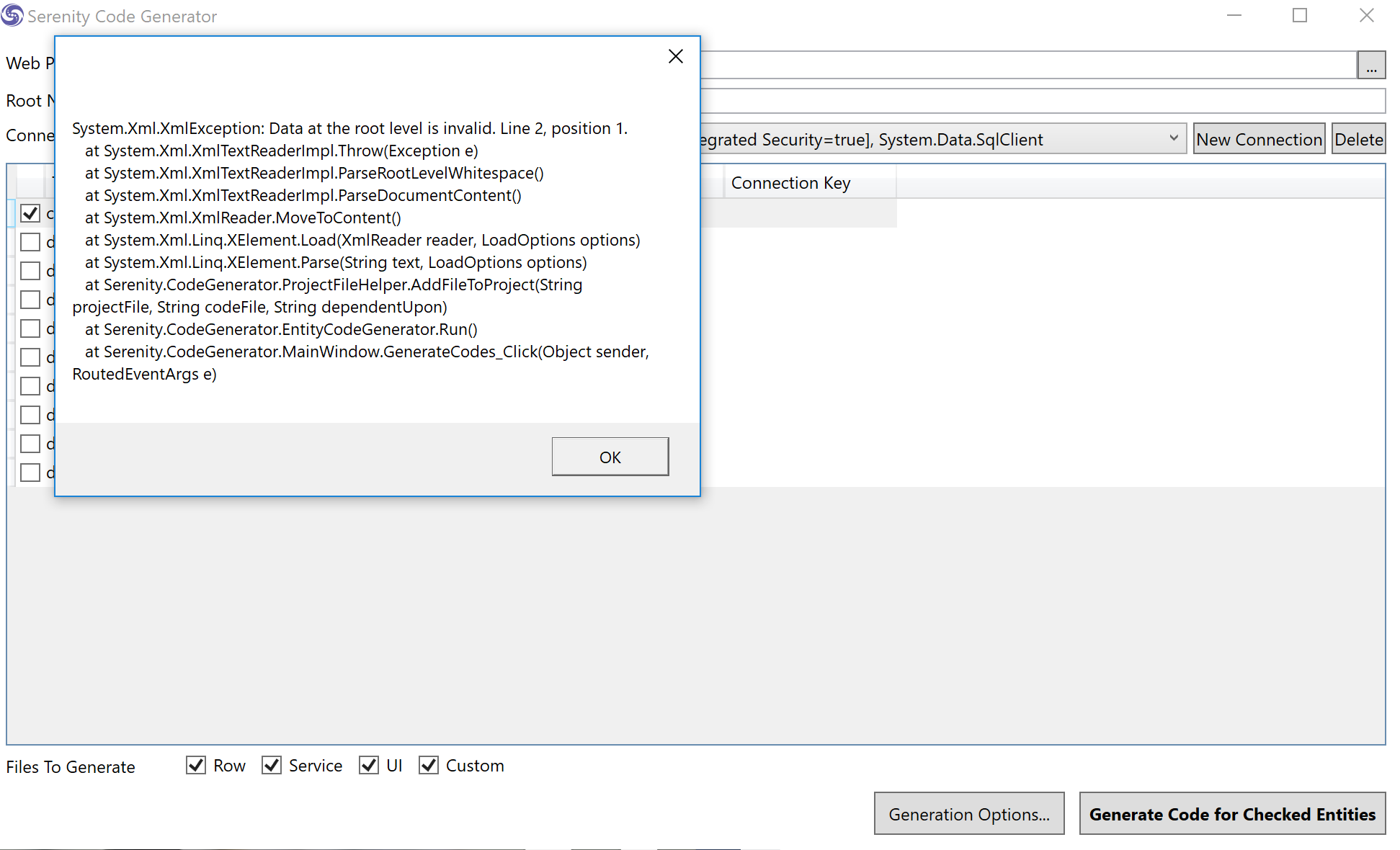 Error when running sergen · Issue #4061 · serenity-is/Serenity · GitHub