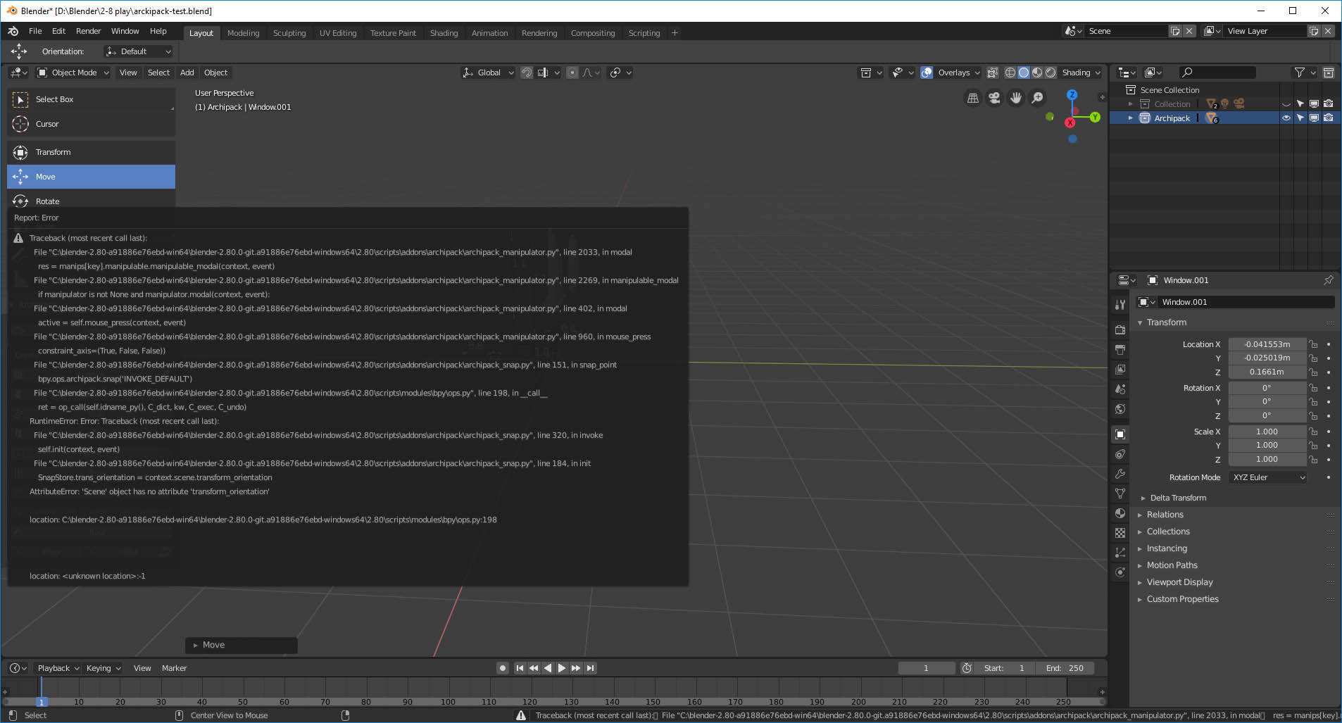 Arckipack - not being able to resize · Issue #95 · s-leger/archipack · GitHub