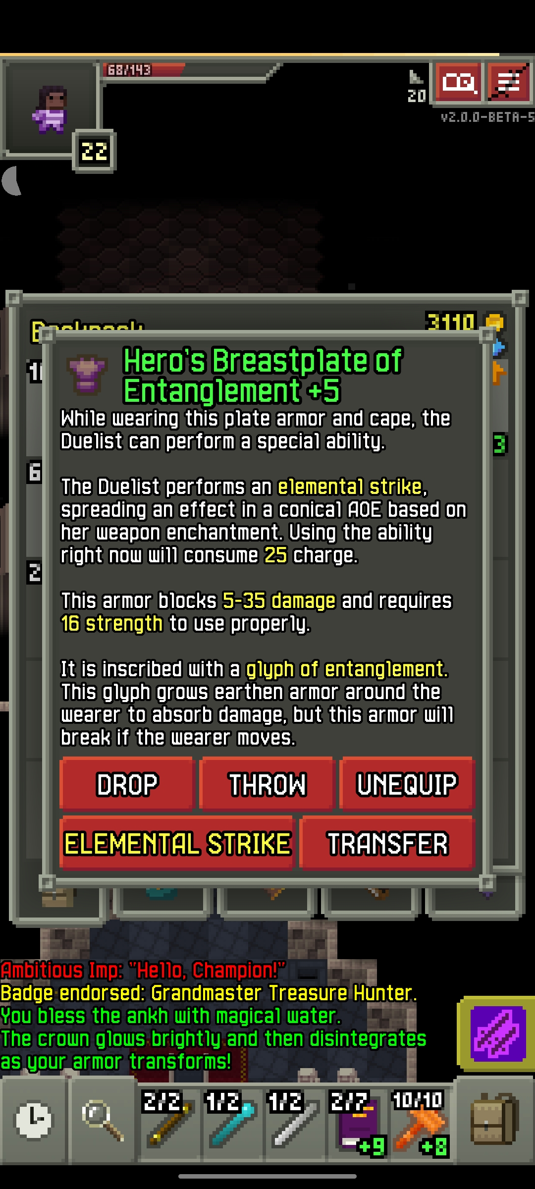 Missing elemental strike descriptions for duelist · Issue #1248 · 00 ...