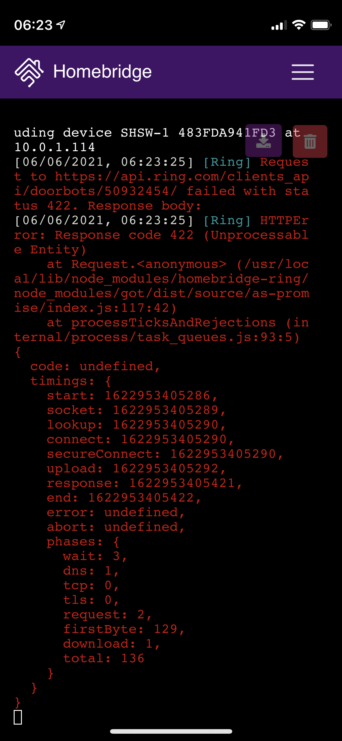 Error when pressing In-Home Doorbell Switch · Issue #661 · dgreif/ring · GitHub