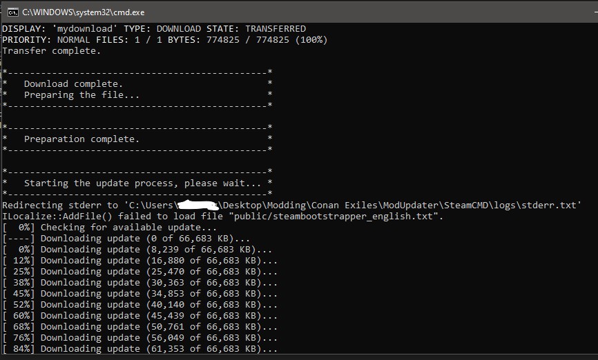 GitHub - Tiress/CE_ModUpdater: A little tool for Conan Exiles that uses SteamCMD to update your ...