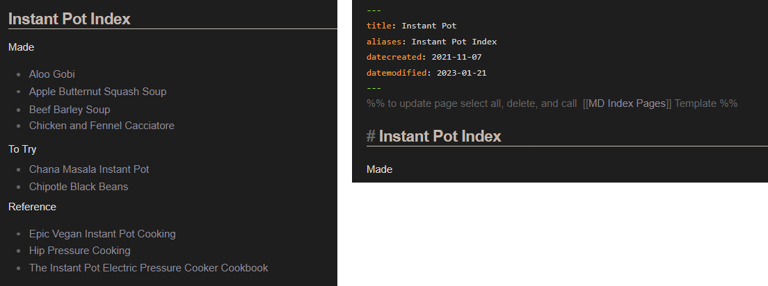 Index Pages in markdown · SilentVoid13 Templater · Discussion #1001 · GitHub