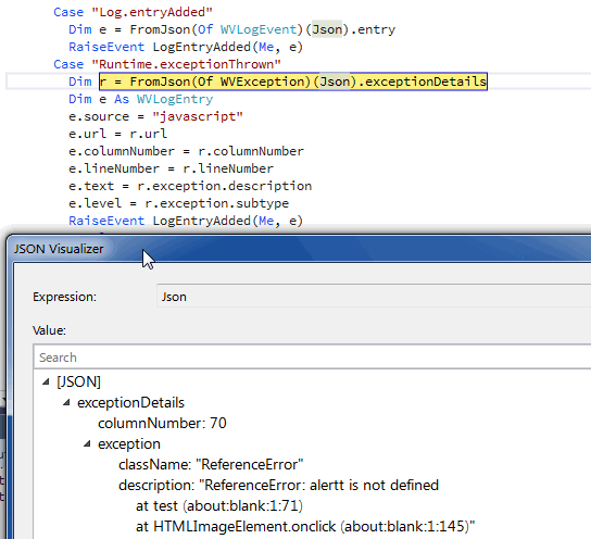 Capture JS errors · Issue #609 · MicrosoftEdge/WebView2Feedback · GitHub