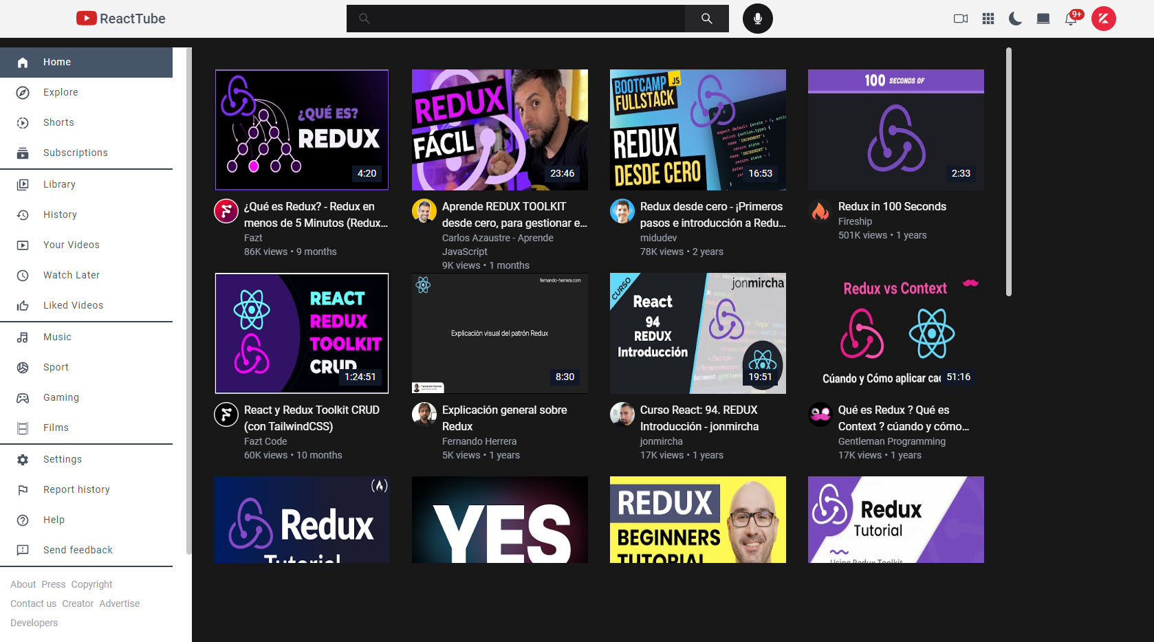 GitHub - urtaav/YoutubeClone-reduxtoolkit