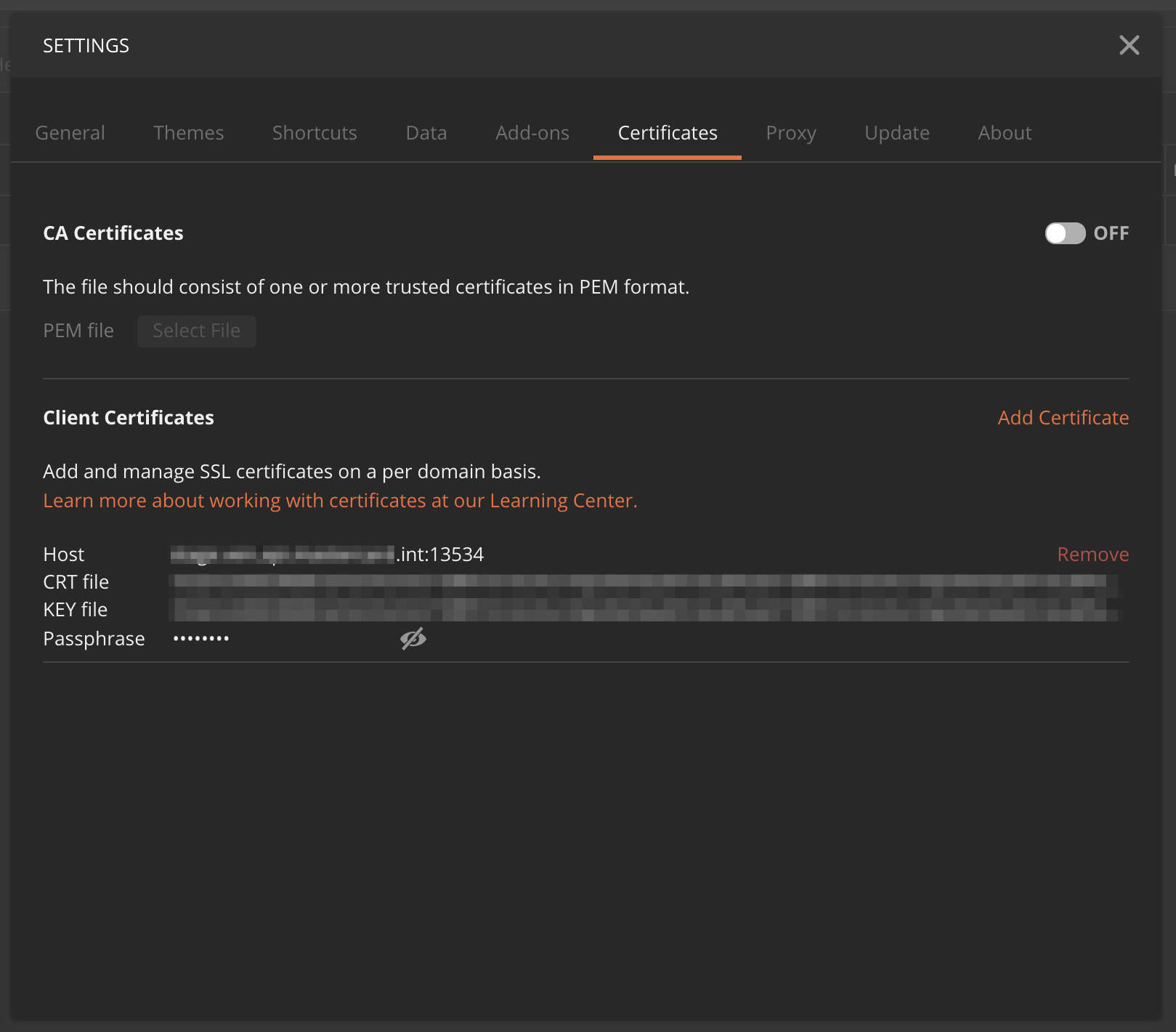 Configured client cert not attached to requests · Issue #7368 ...