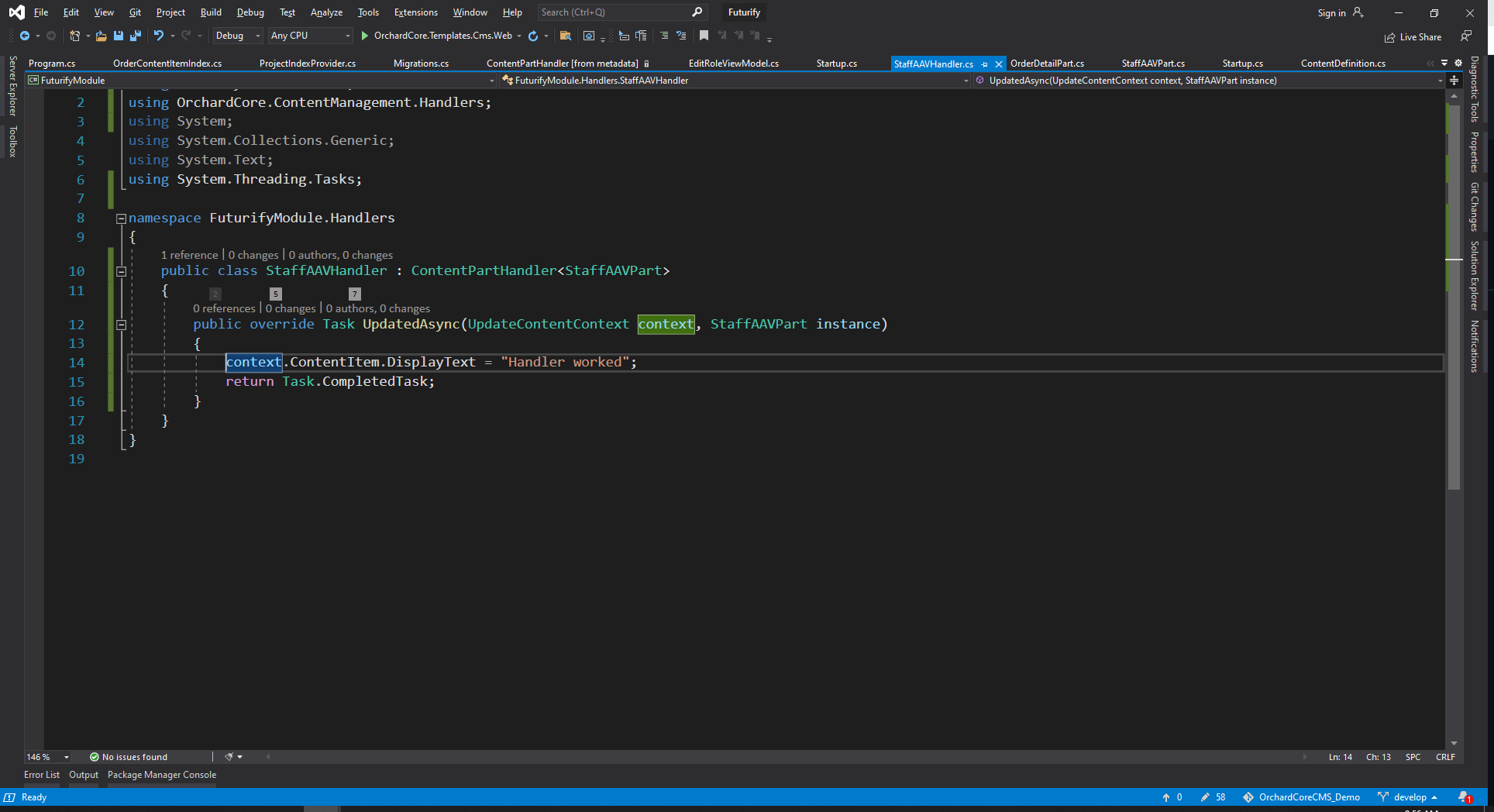 Content Part Handler · OrchardCMS OrchardCore · Discussion #9185 · GitHub