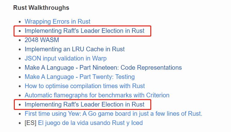Duplicate Links In Rust Walkthroughs · Issue 1775 · Rust Langthis Week In Rust · Github