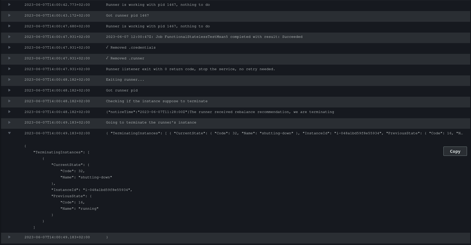 The Linux Runner Does Not Gracefully Shutdown On Sigint · Issue 2582