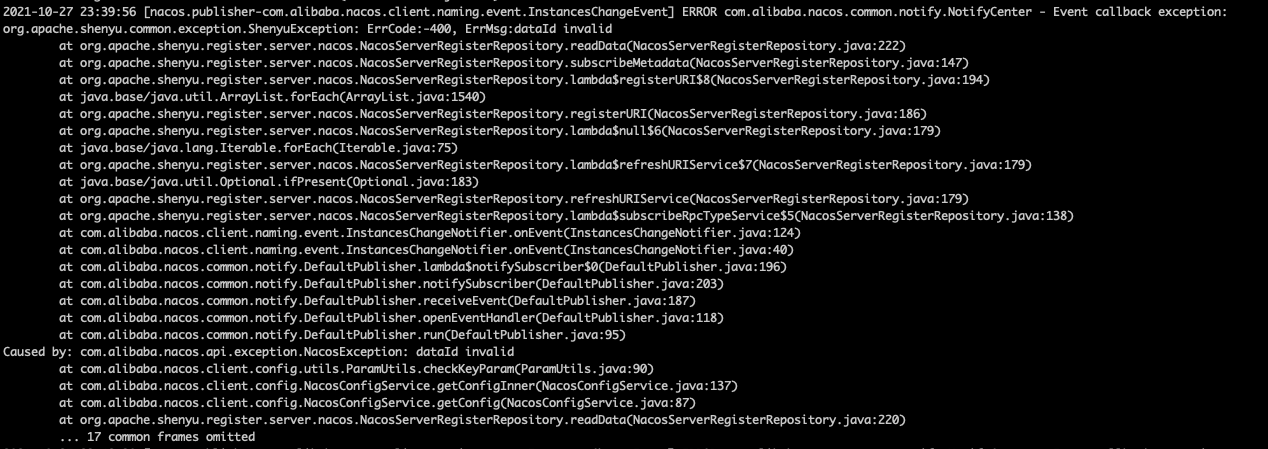 [BUG] · Issue #2275 · apache/shenyu · GitHub