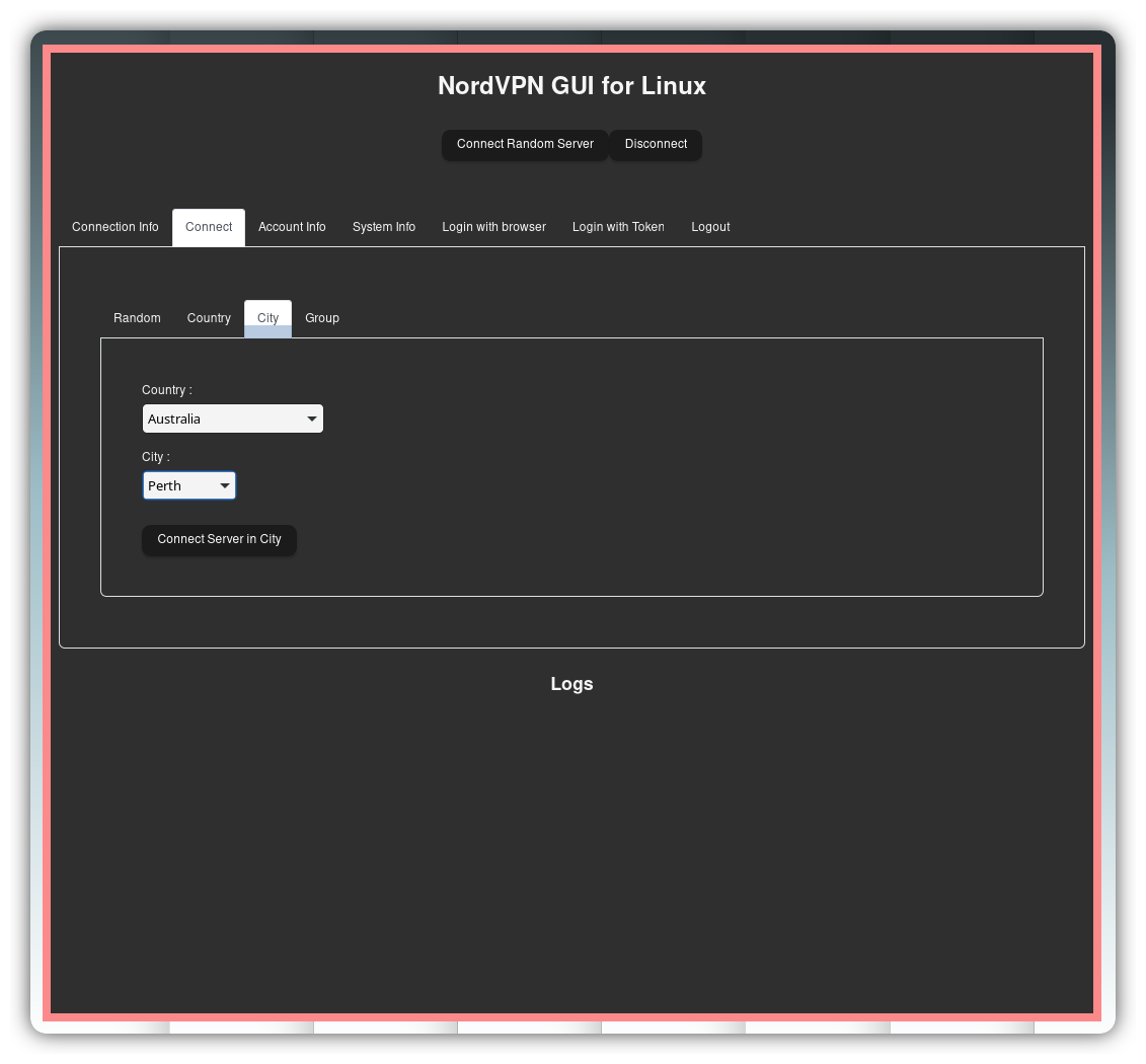 Github Imatefxnordvpn Gui Nordvpn Gui For Linux 