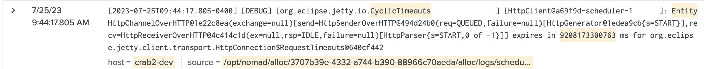 OutOfMemoryError caused by CyclicTimeouts · Issue #10120 · jetty/jetty.project · GitHub