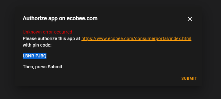 Ecobee api auth changes effective Dec 1 · Issue #40995 · home-assistant ...