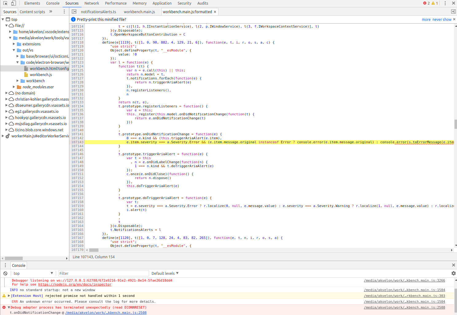 Add better extension error diagnostics for internal errors · Issue ...
