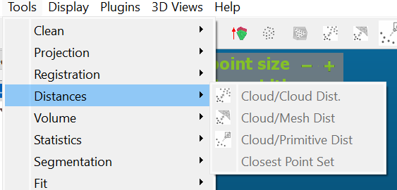 check overlap / cc.DistanceComputationTools.computeApproxCloud2CloudDistance(cloud1,cloud2 ...