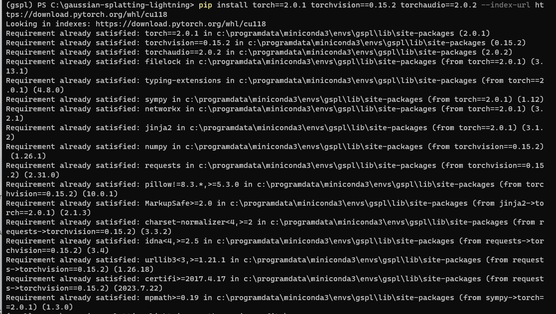 fail to install requirements-second (CUDA) · Issue #2 · yzslab/gaussian-splatting-lightning · GitHub