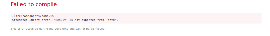 'Result' is not exported from 'antd'. · Issue #18462 · ant-design/ant ...